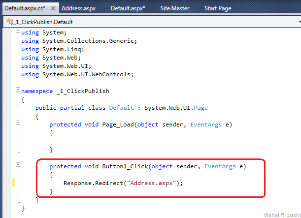 Vishal Joshi's Tangent: Creating a simple ASP.NET 4 Web App using ...